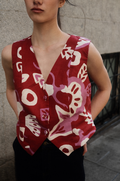 Cherry - Vida vest – Teresa Esencia Entre Hilos Internacional